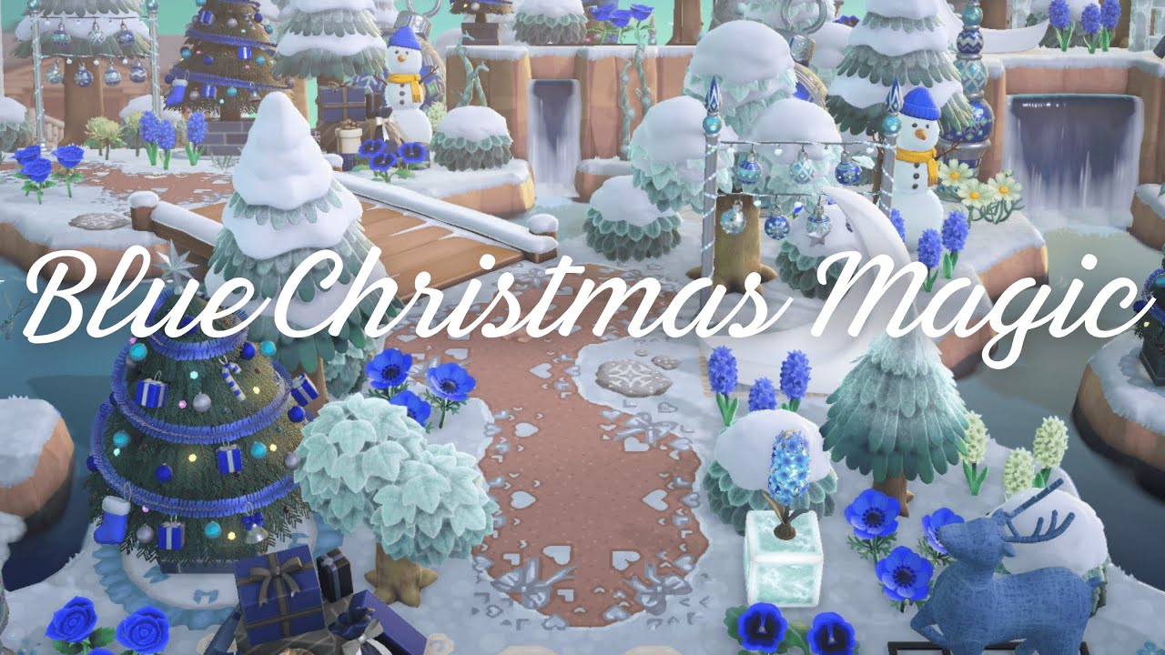 Blue Christmas Magic ️🎄| Animal Crossing New Horizons 🍃 - YouTube