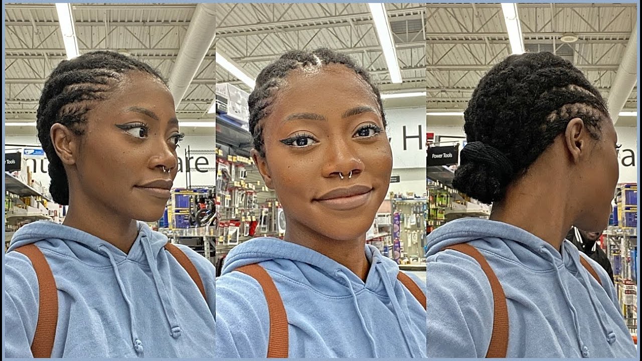 Cornrows On My Microlocs Keke J Youtube
