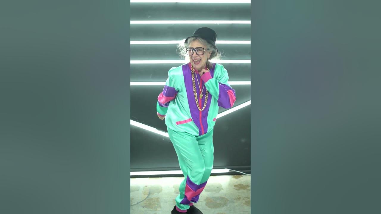 My grandma tryna dress as a rockstar - YouTube