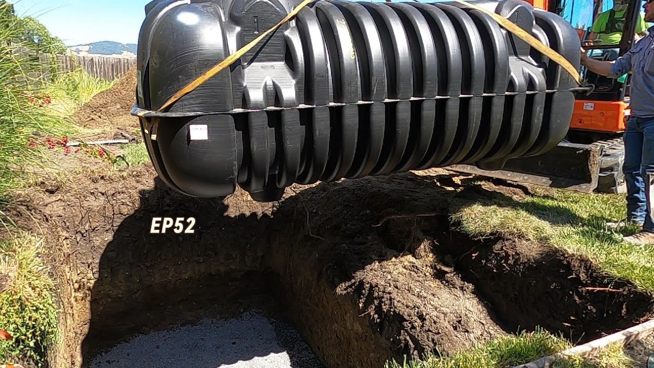 Installing a plastic sump tank in a high ground water area (1000 gallon ...