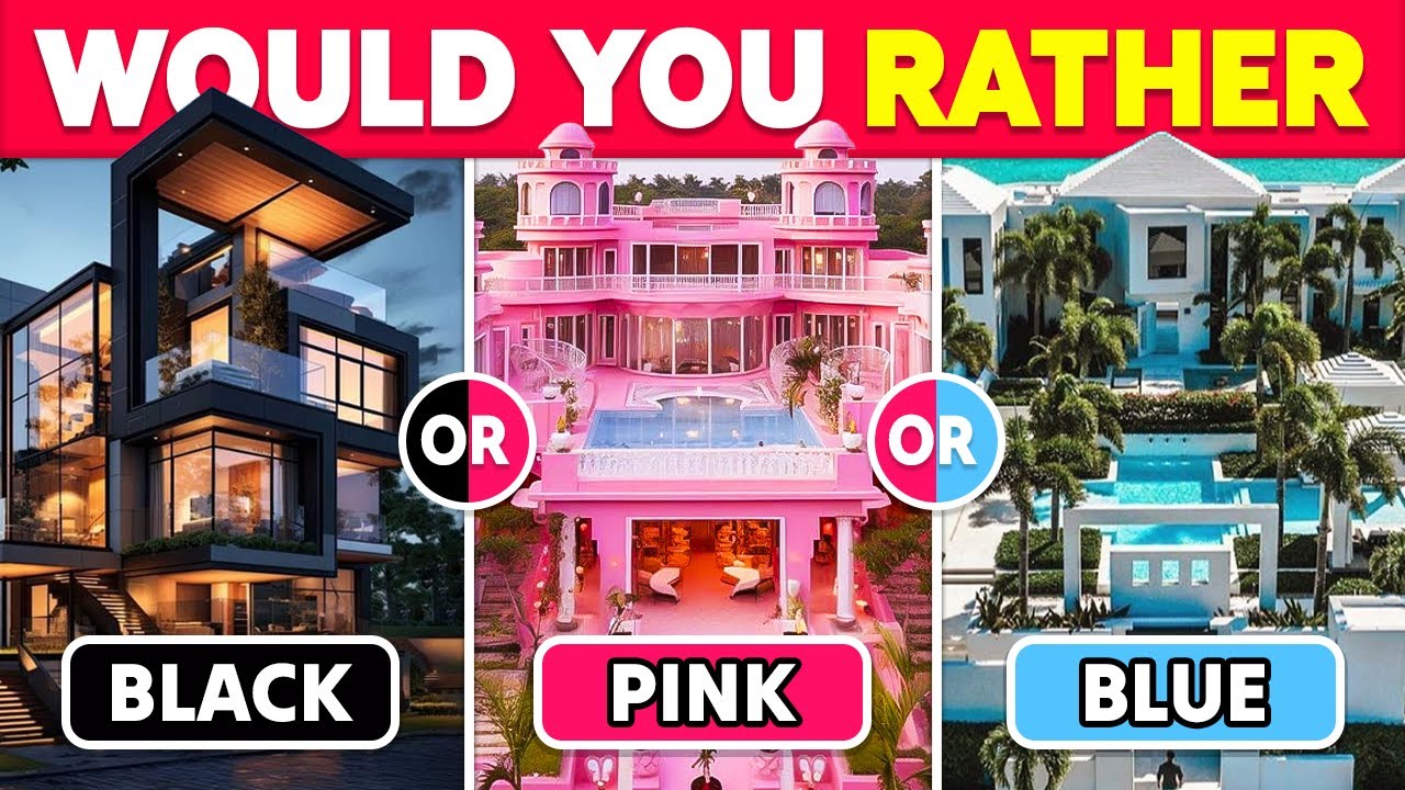 Would You Rather...? BLACK, PINK or BABY BLUE 💗🖤💙 - YouTube