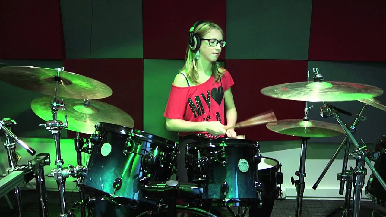 Female drummer Naomi plays Let her go from Passenger (drumcover) - YouTube