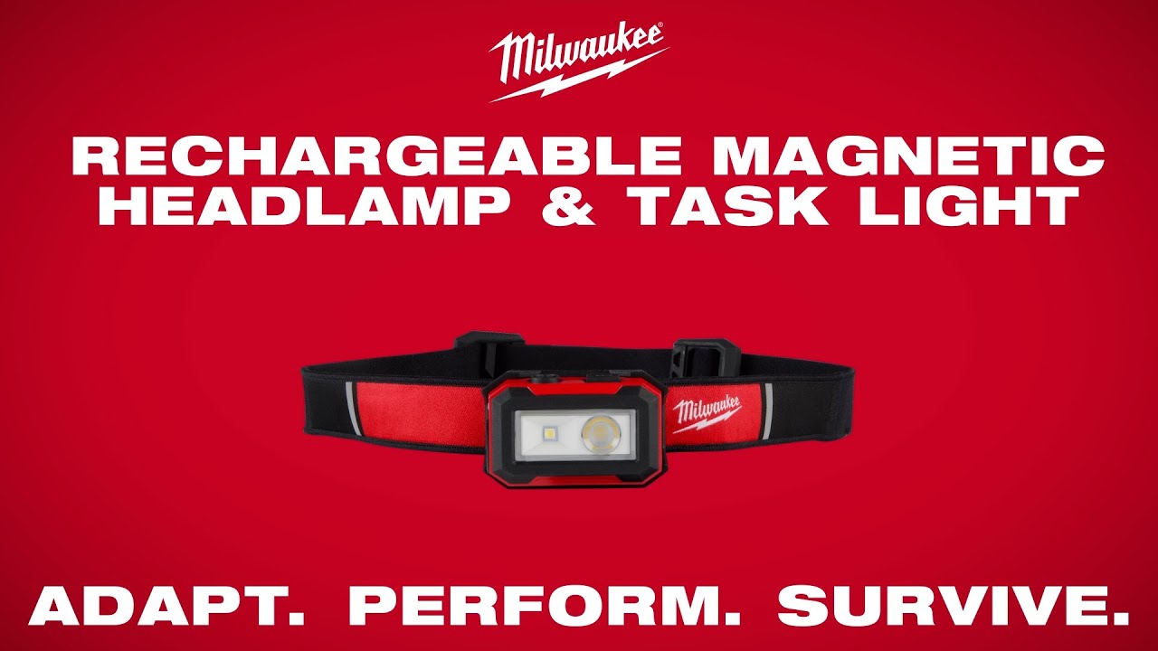 Milwaukee Rechargeable Magnetic Headlamp & Task Light | Milwaukee ...