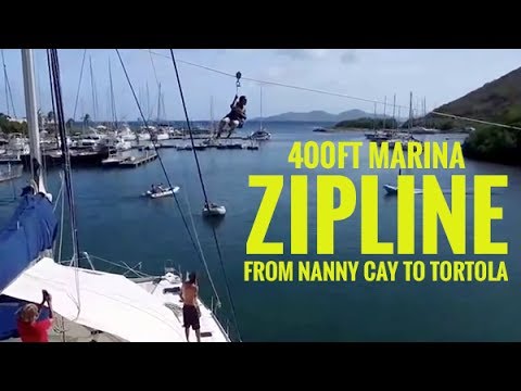 Marina Zip Line: 400ft from Nanny Cay to Tortola, British Virgin ...