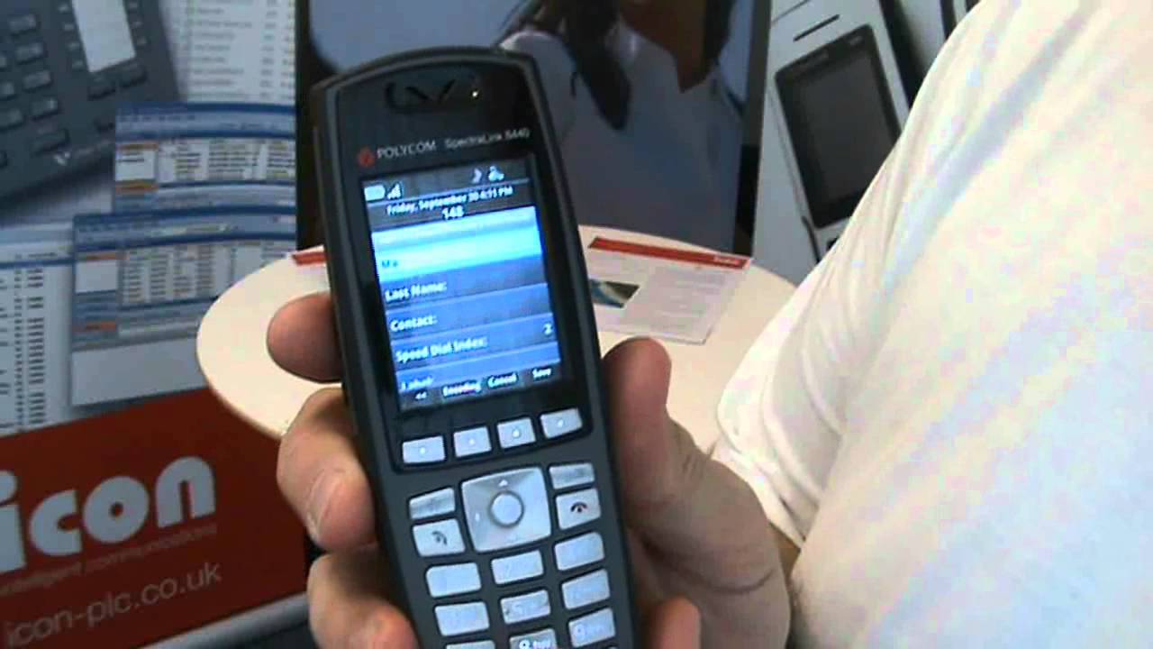 Phone directory on the Polycom SpectraLink 8000 series wi-fi handsets ...