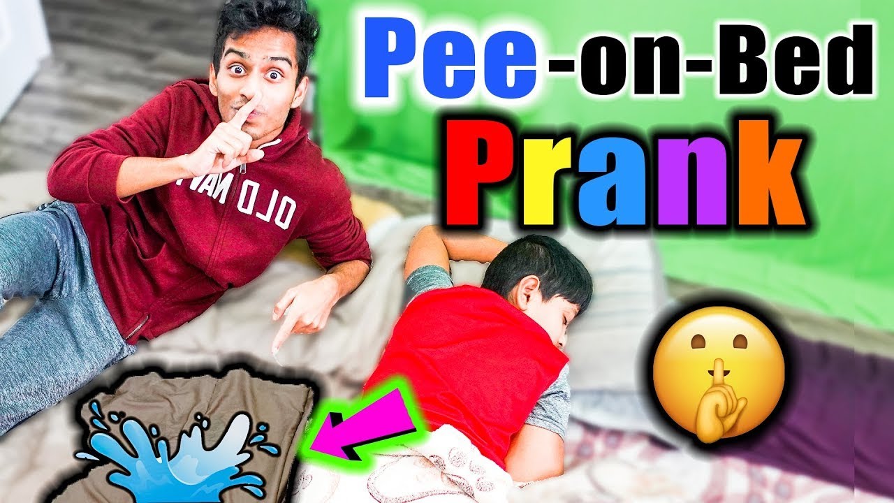 Pee On Bed Prank On Brother 💧🥴 Velbros Minutes Youtube