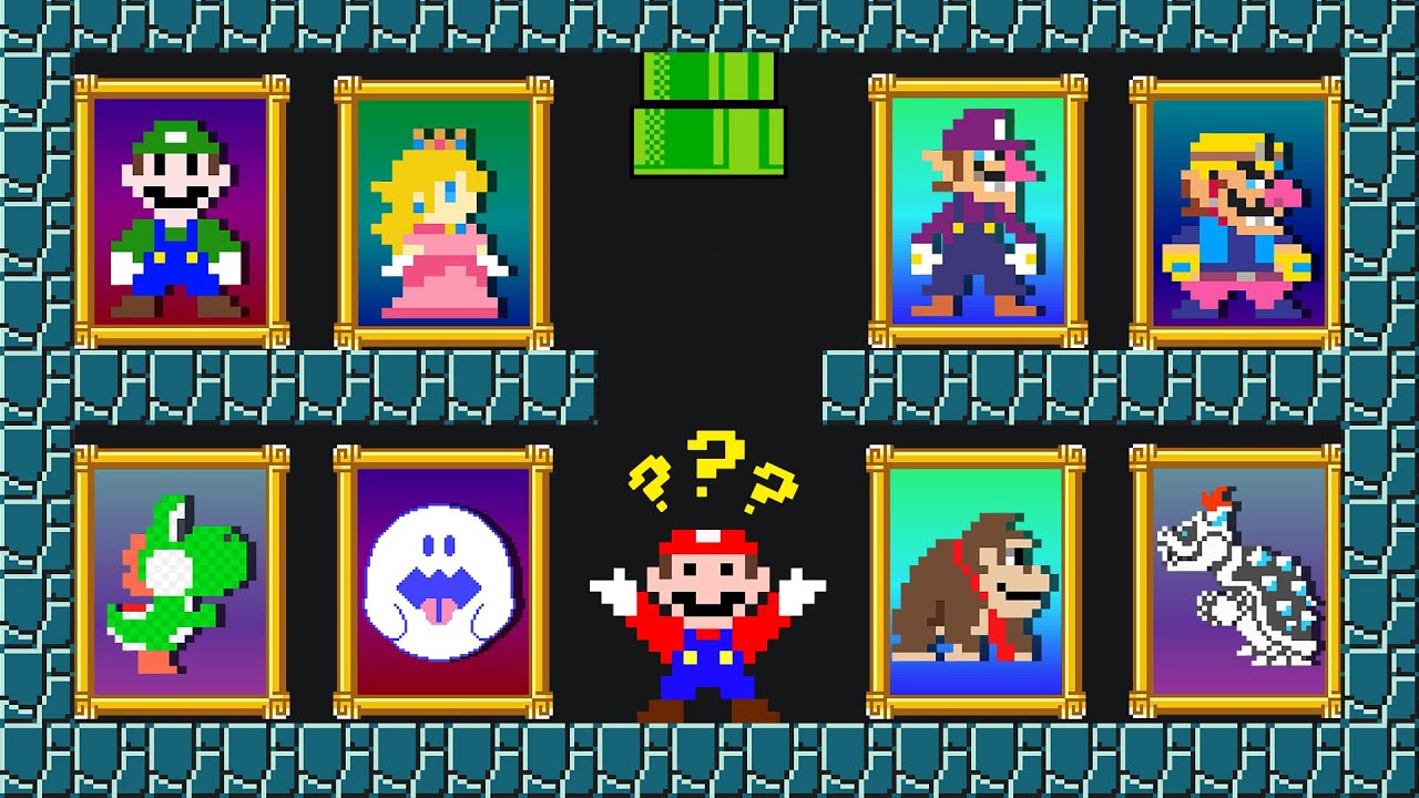 What if Mario had Custom Paintings All Characters | Game Animation ...