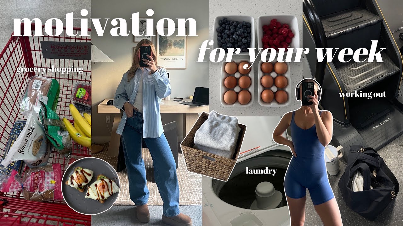 MOTIVATION FOR YOUR WEEK! productive days, working out, grocery ...