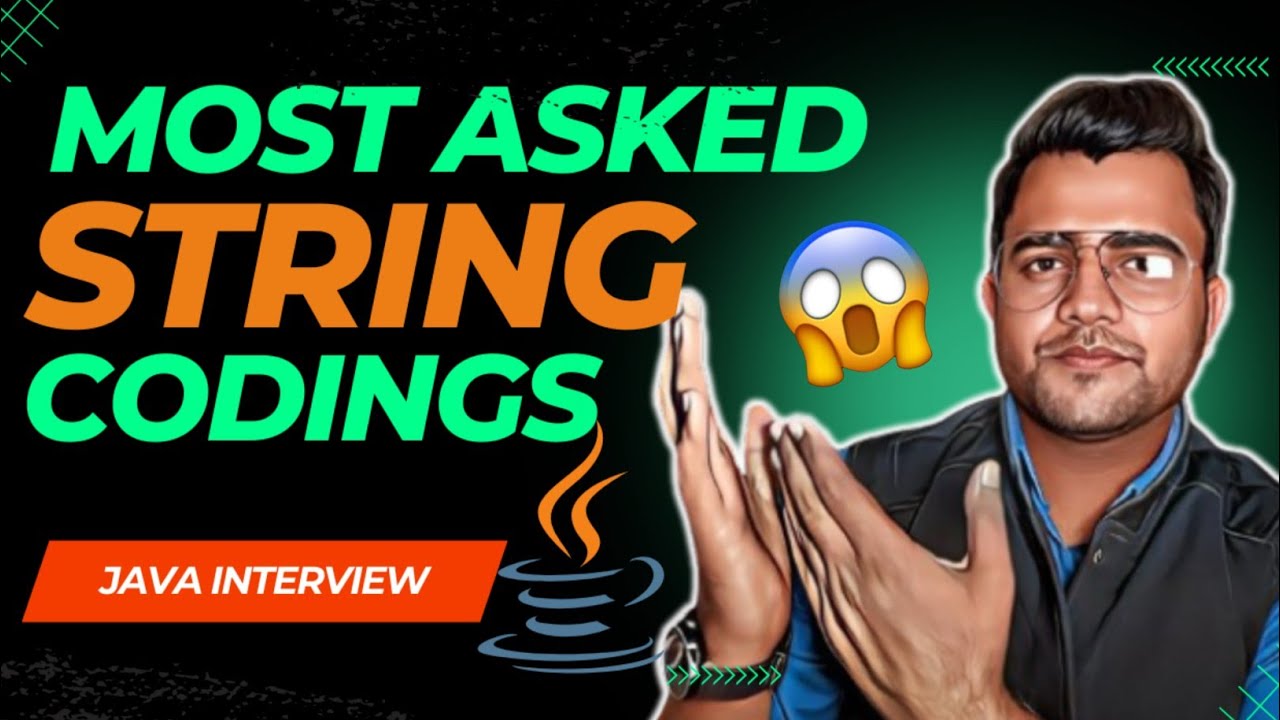 🛑most Asked String Coding Problems In Java Interview Interview
