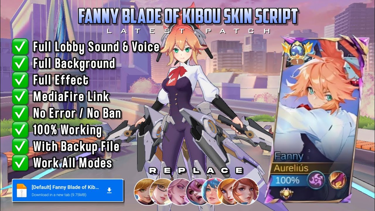 Fanny Aspirant — Blade of Kibou Skin Script Full Effect | Latest Patch ...