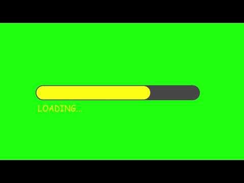 Loading bar yellow green screen background. Barra de carregamento amarela - chroma key - YouTube