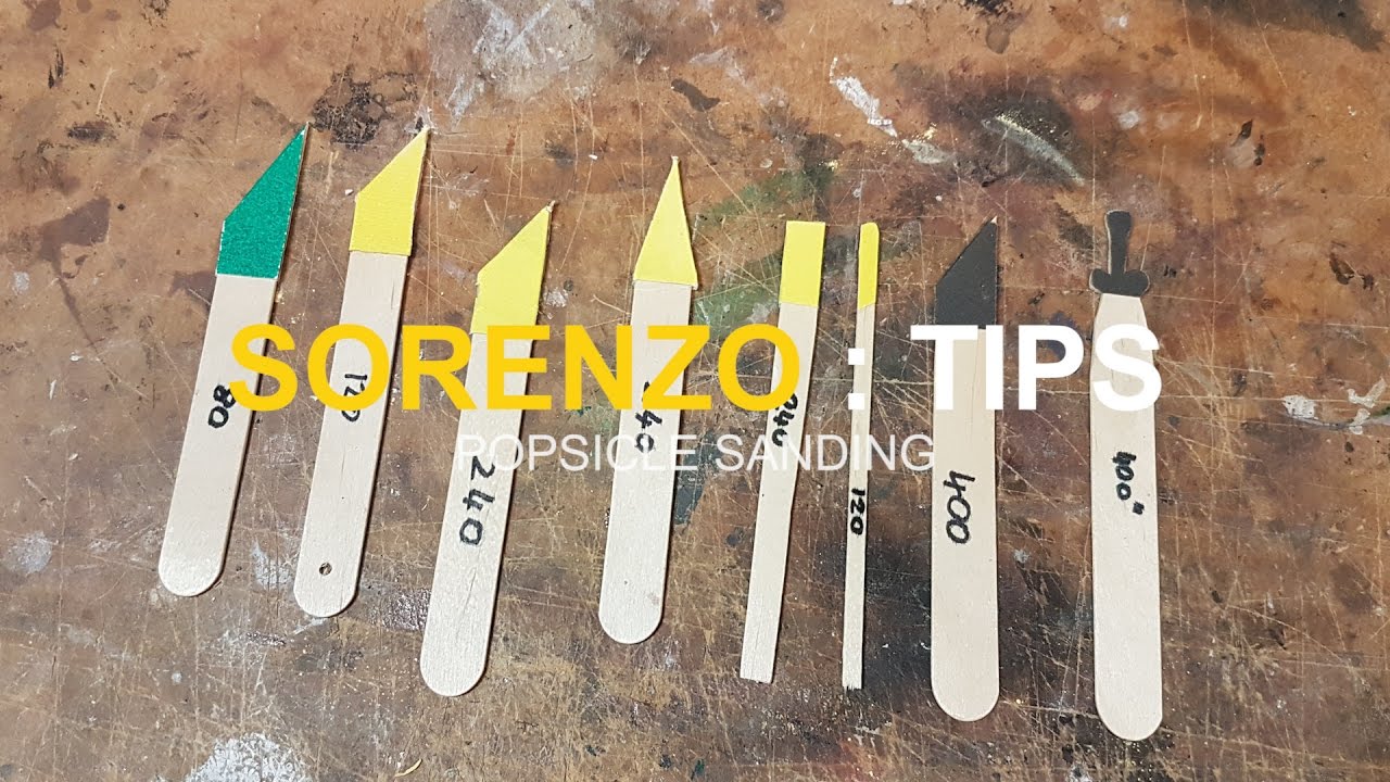 Sanding Tip #3 - Popsicle sanding - YouTube