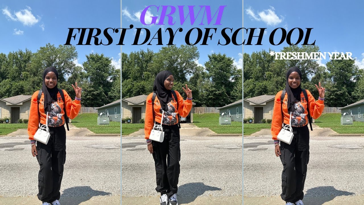 GRWM GRWM FOR THE FIRST DAY OF SCHOOL + Vlog (Freshman Year) - YouTube