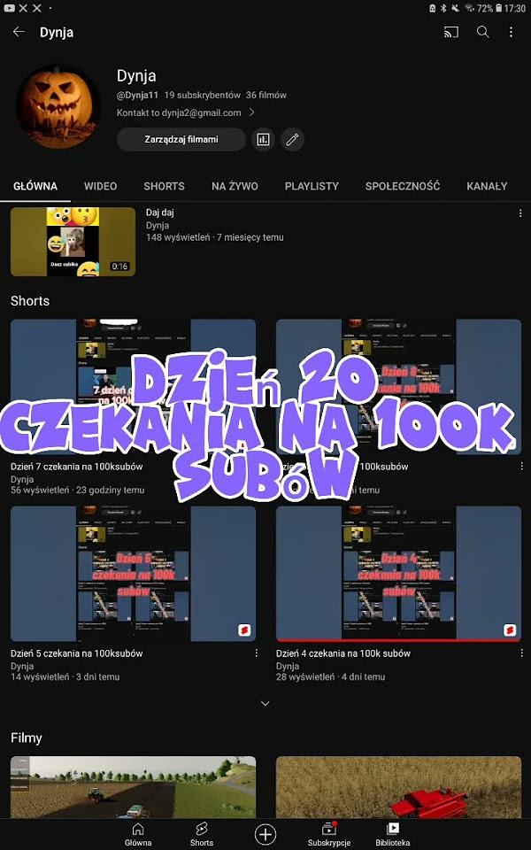 Dzień 20 Czekania Na 100k Subów Youtube