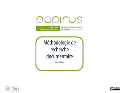 Introduction à la méthodologie de recherche documentaire - YouTube