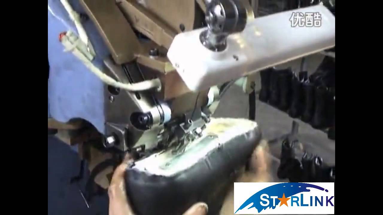 Starlink: goodyear welt sewing machine - YouTube