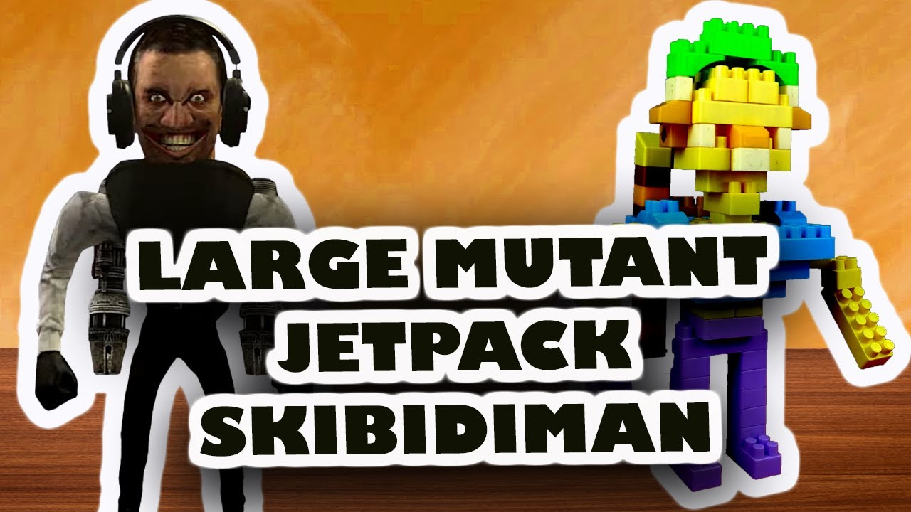 Cara Membuat Lego Large Mutant Jetpack Skibidi Man | Lego Block - YouTube