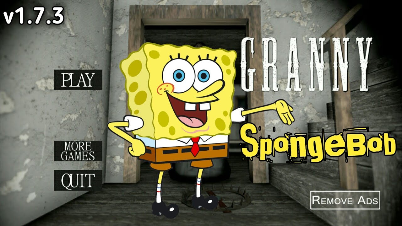 Granny is Spongebob in Granny v1.7.3 Mod Door Escape | Full Gameplay ...