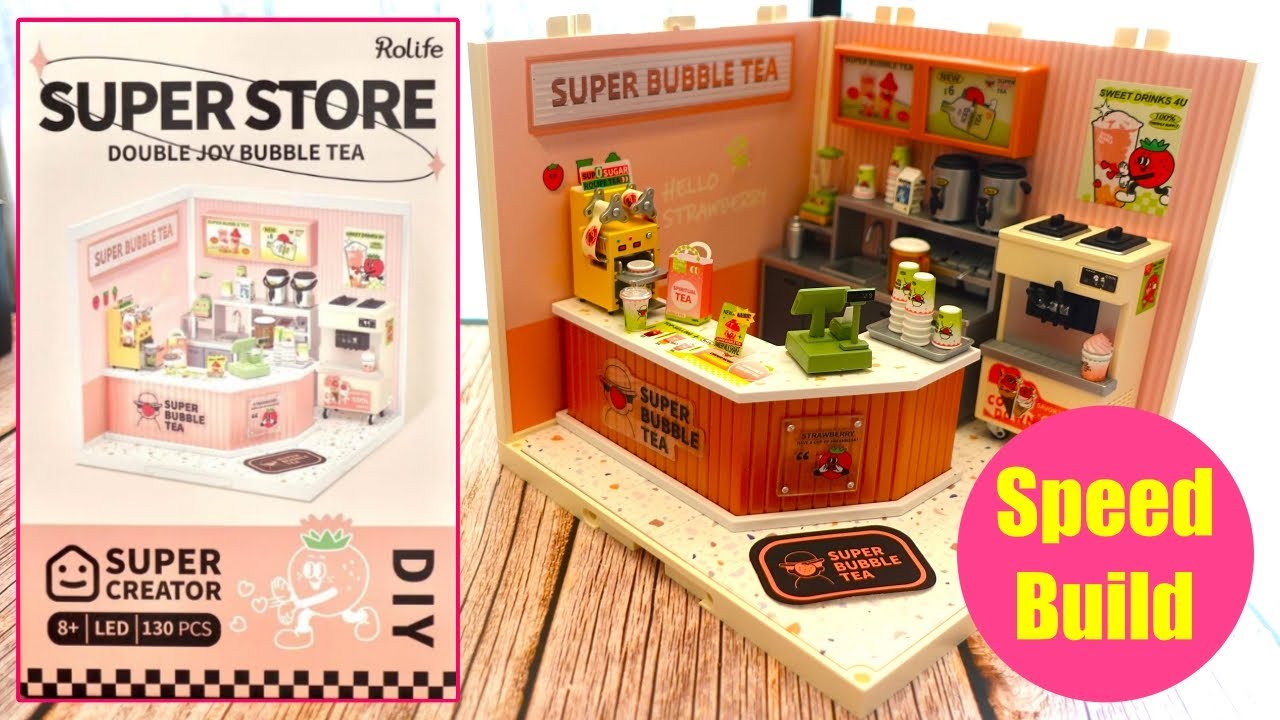 Cute Speed Build | ROLIFE Super Creator Double Joy Bubble Tea - YouTube