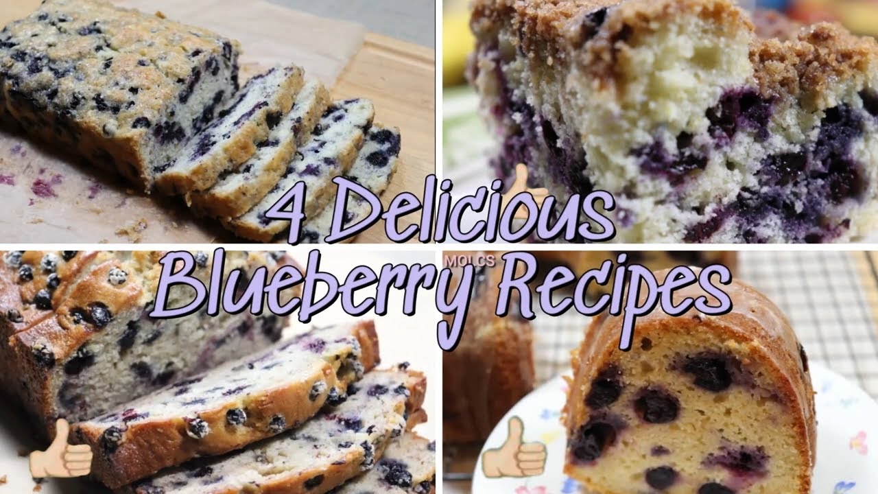 4 Easy & Delicious Blueberry Recipes - YouTube