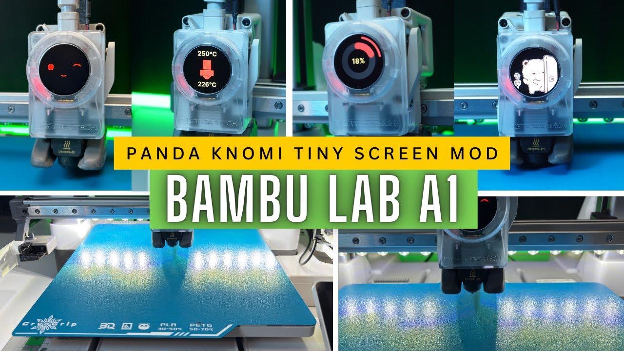 I Installed Panda Knomi on A1! Tiny Screen Mod with Custom GIFs | Is It ...