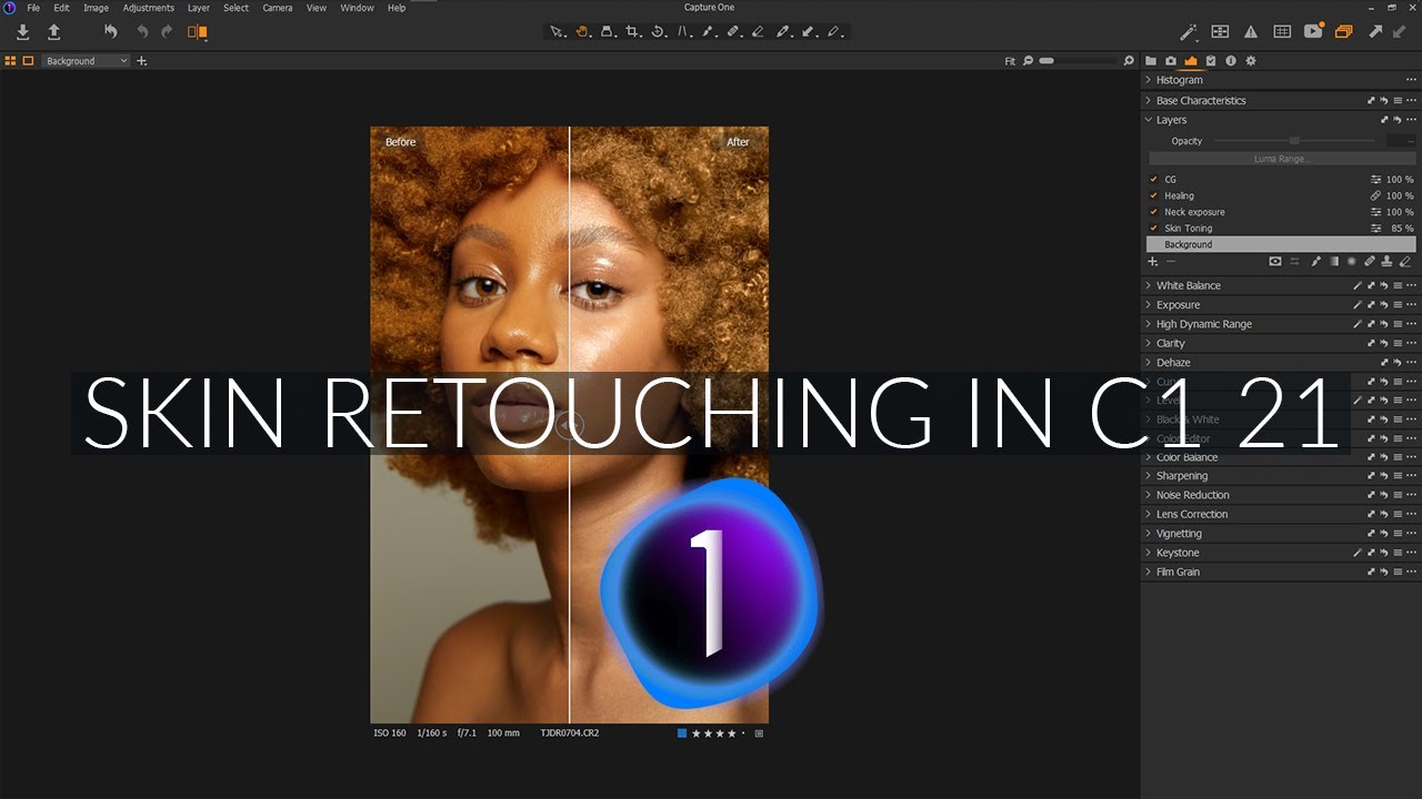 COMPLETE SKIN RETOUCHING IN CAPTURE ONE 21 PART 1 - YouTube