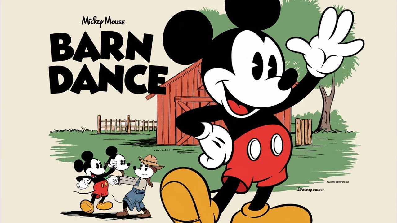 Mickey Mouse Barn Dance (1929) | Classic Disney Animation 🩰 - YouTube