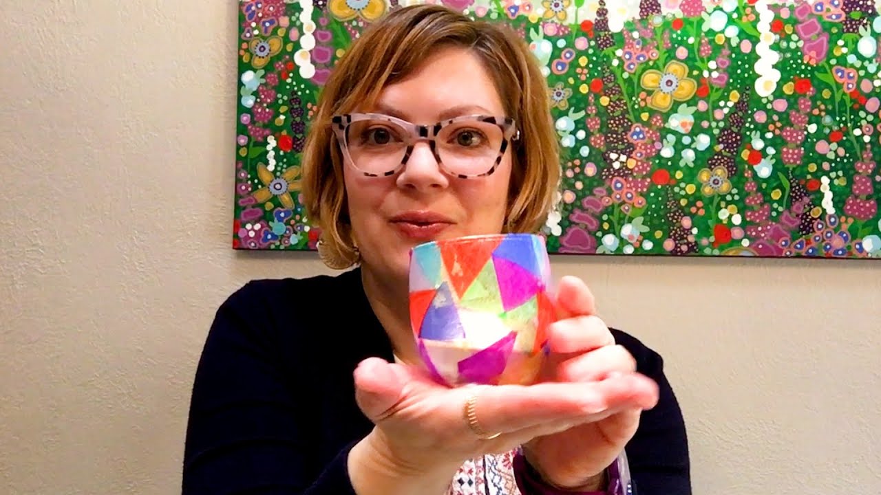 Stained Glass Candle Holder - Craft Class - YouTube