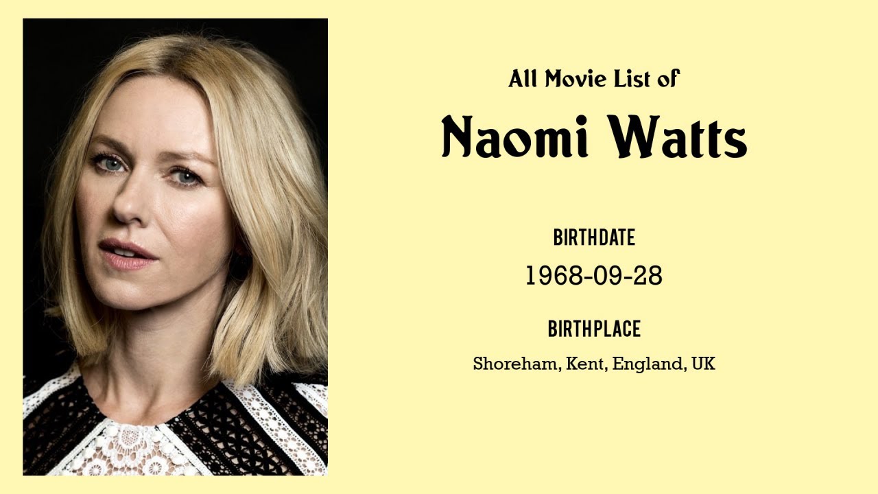 Naomi Watts Movies list Naomi Watts| Filmography of Naomi Watts - YouTube