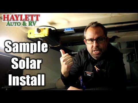 Sample Solar & Accessory Install at Haylett RV - YouTube