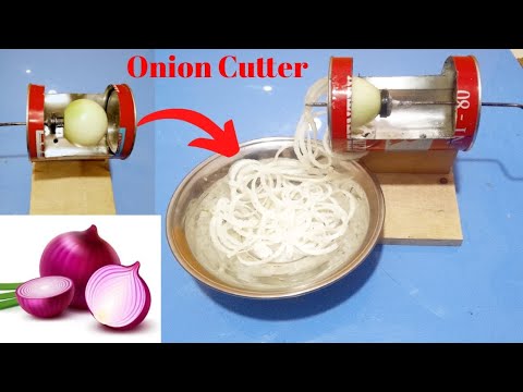 How To Make Onion Cutting Machine 🥰! DIY Onion Cutter Chopper ️!Abd ...
