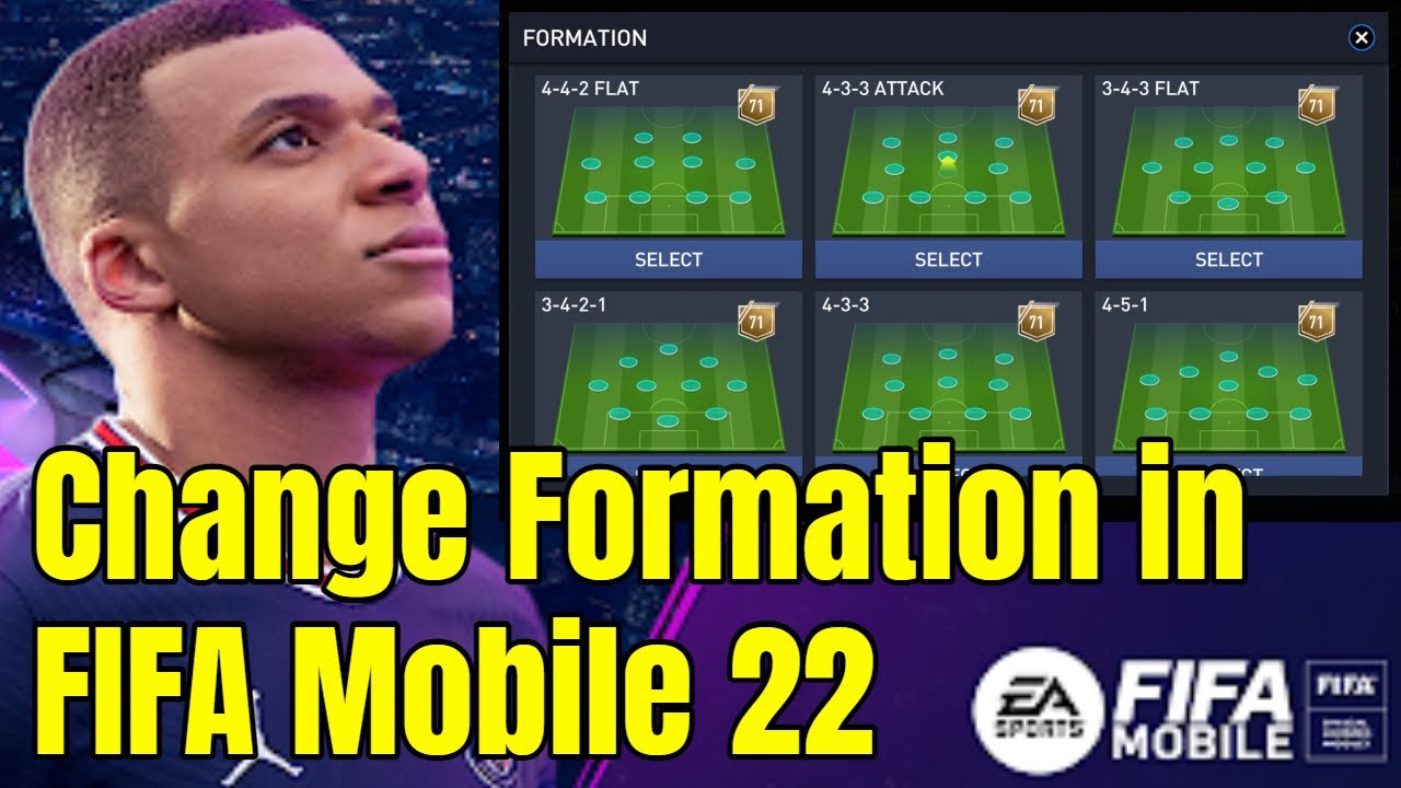 How to Change Formation in FIFA Mobile 22 - YouTube