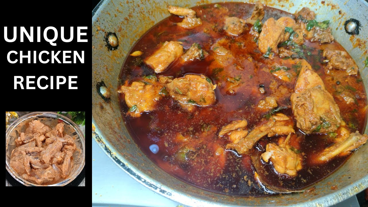 Marinated chicken curry recipe - YouTube