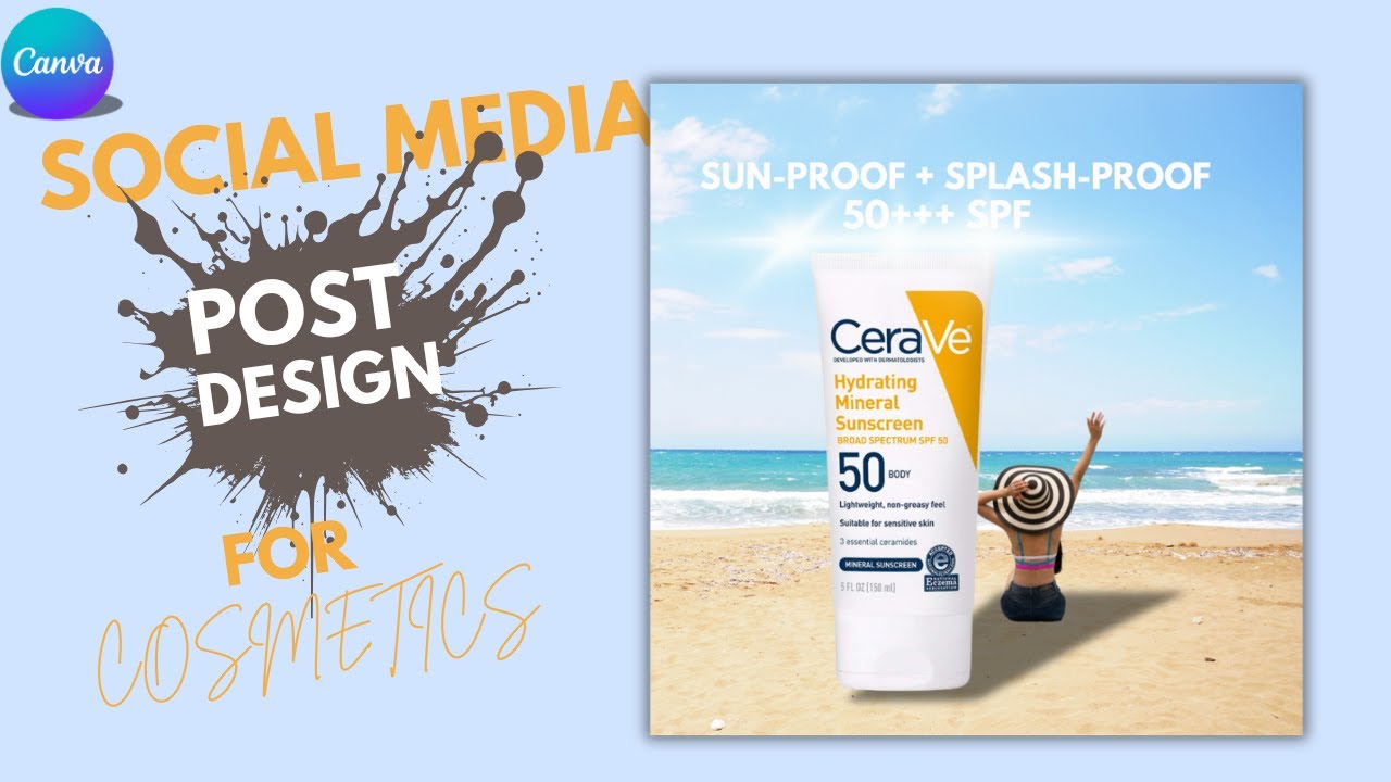 I Created a VIRAL Instagram Post for SUNSCREEN Using Canva - YouTube