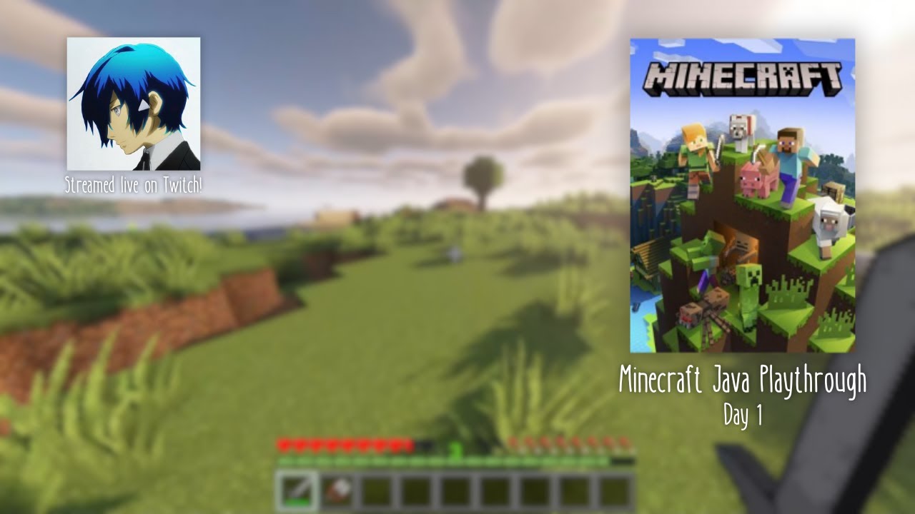 Minecraft Java FIRST PLAYTHROUGH (Day 1) - YouTube