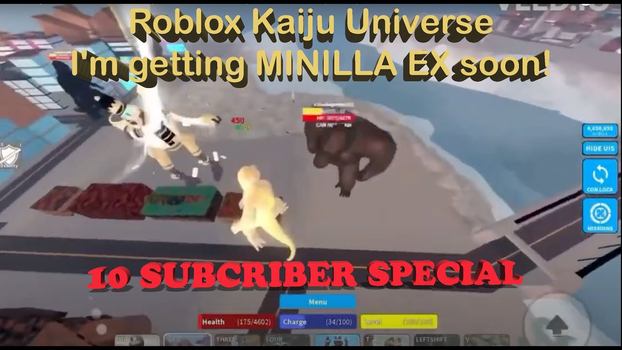 Roblox Kaiju Universe I'm getting MINILLA EX soon (10 SUBCRIBER SPECIAL ...