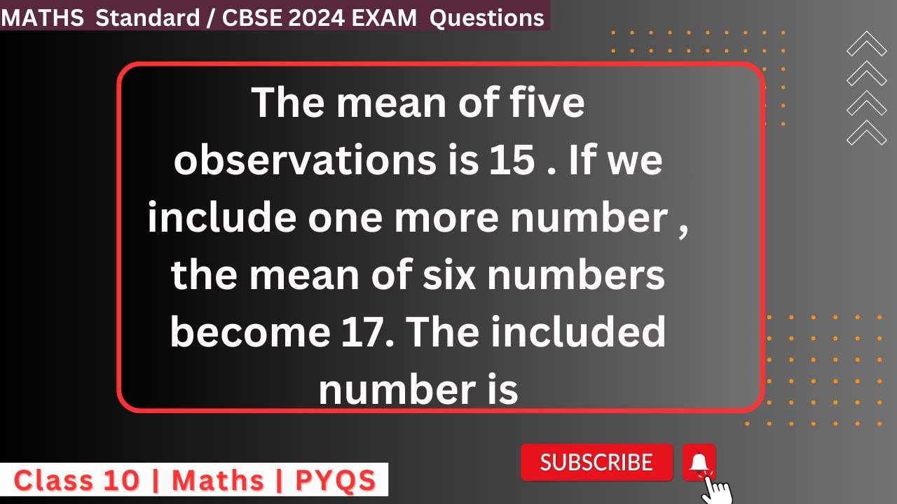 The Mean Of Five Observations Is 15 If We Include One More Number the-mean-of-five-observations-is-15-if-we-include-one-more-number