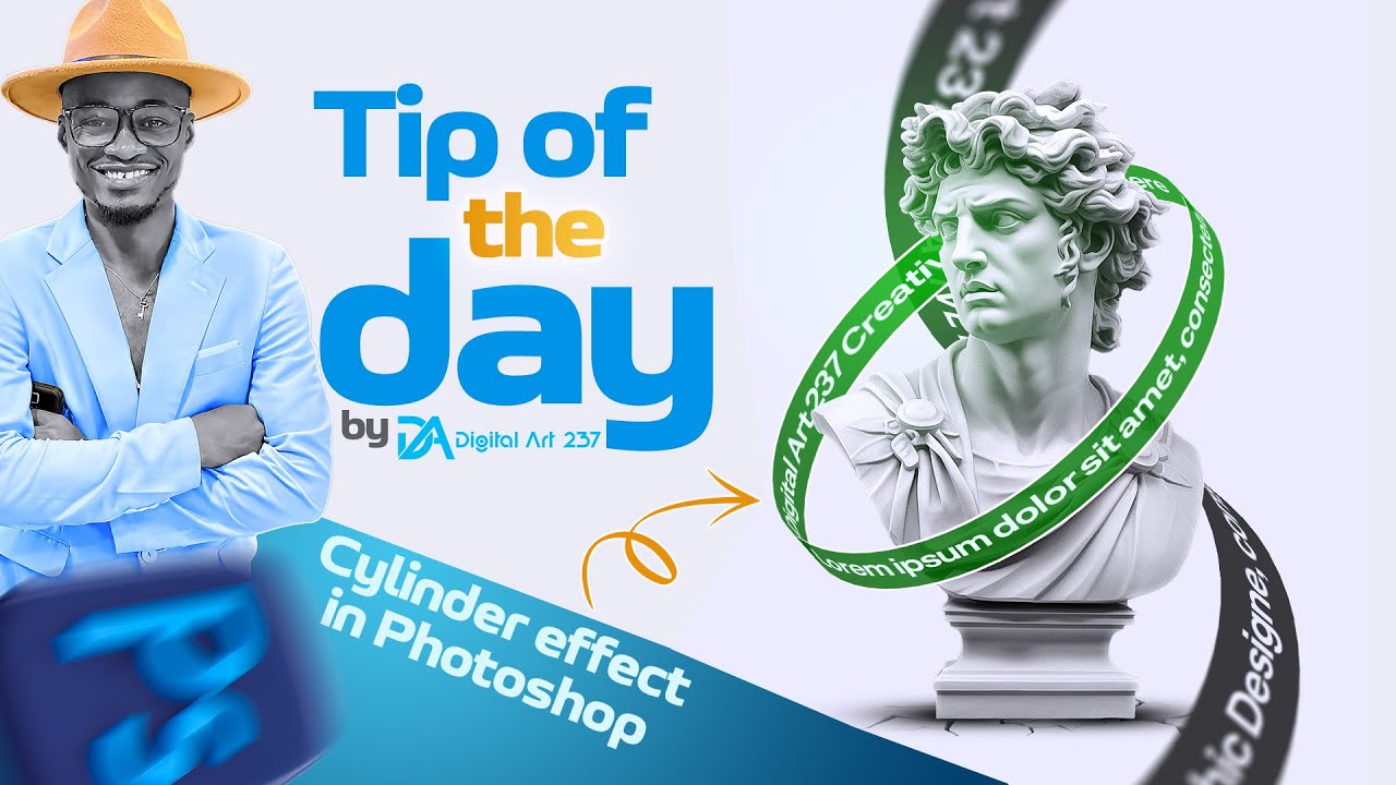 CYLINDER EFFECT WITH ADOBE PHOTOSHOP - YouTube