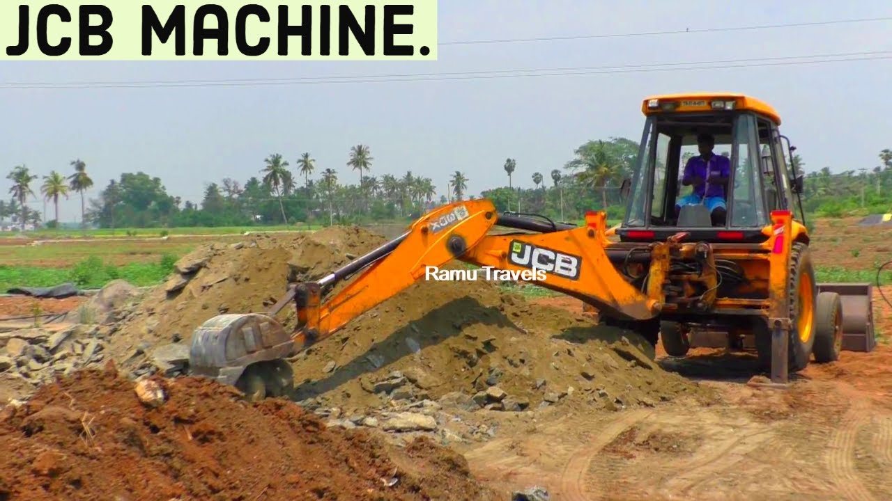 JCB Vs Sand | JCB Working | JCB 3DX Machine | JCB Dozer Works on Land ...
