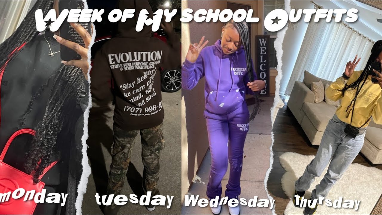 A WEEK OF MY SCHOOL OUTFITS ★ | winter edition| fashion nova,shein ...