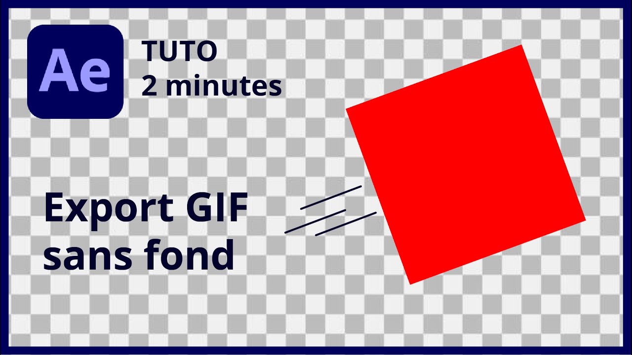 Tuto 2 minutes - Export gif sans fond After Effect - YouTube