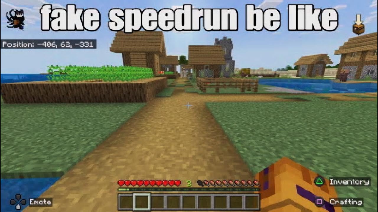 Fake speedrun be like - YouTube