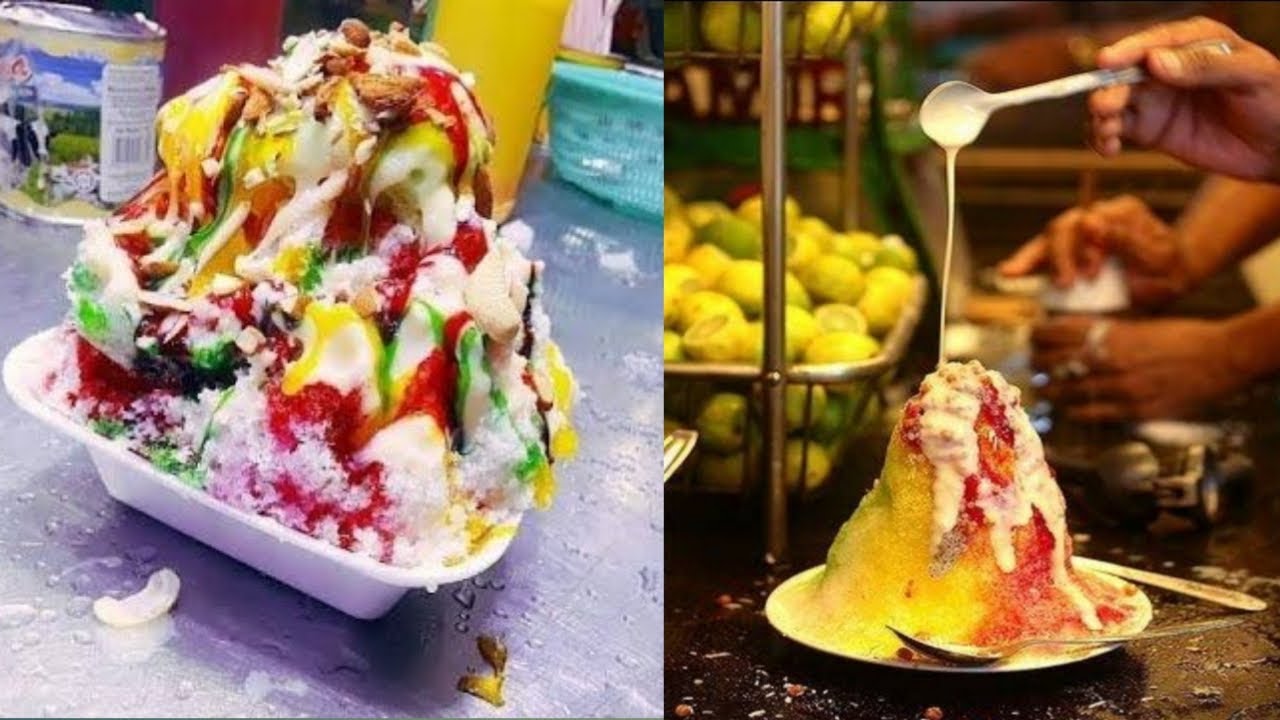 Crushed Ice Gola ||Homemade Ice Gola Indian Street Food - YouTube