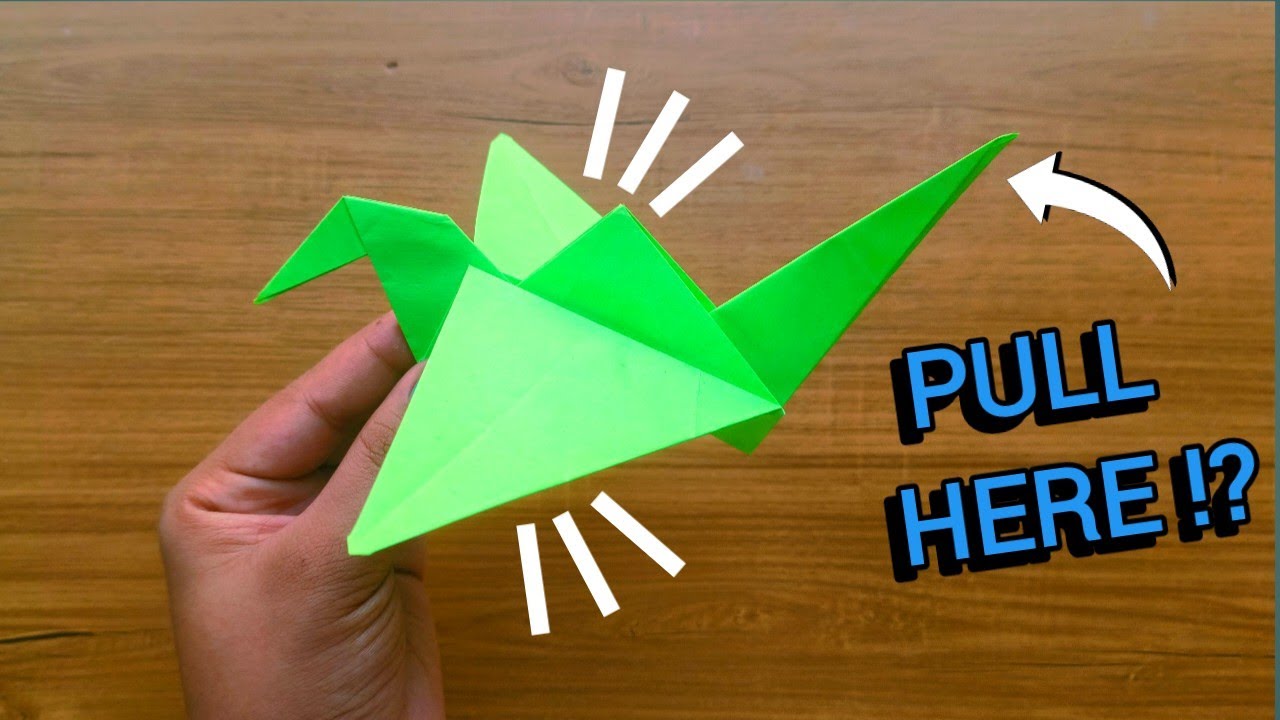 How to Make a Paper Flapping Bird | How to Make a Origami Paper Bird ...
