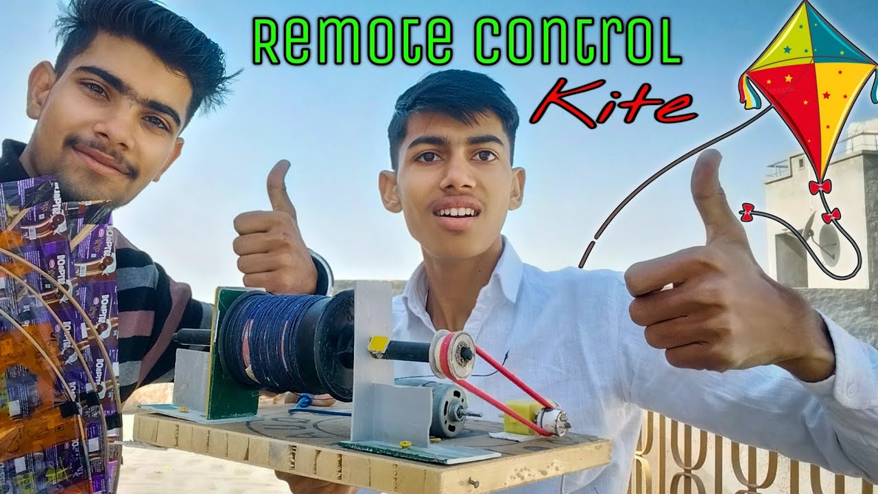 Remote Control Kite Flying || How to make Remote Control Kite || #kite ...