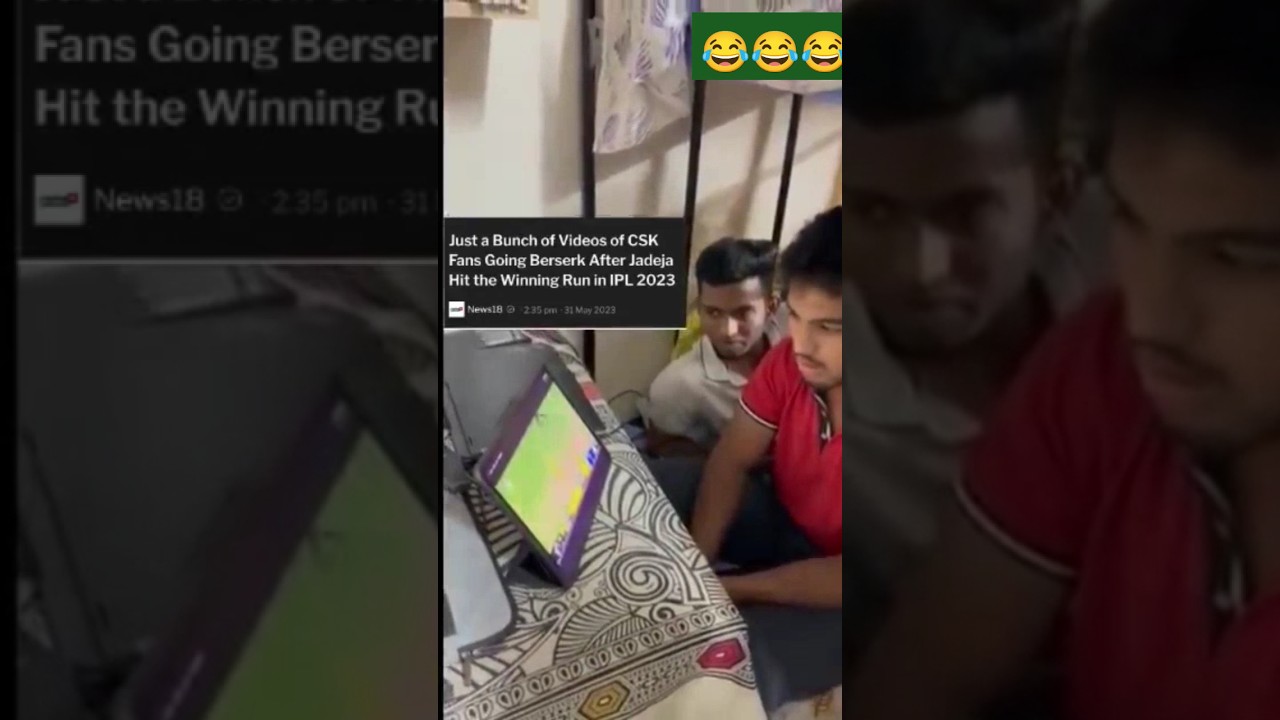 Crazy CSK fans after final ball #Ipl2023 #viral #shorts - YouTube