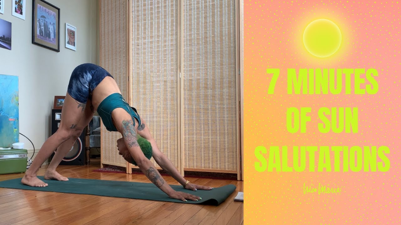7 Minutes of Sun Salutations - YouTube