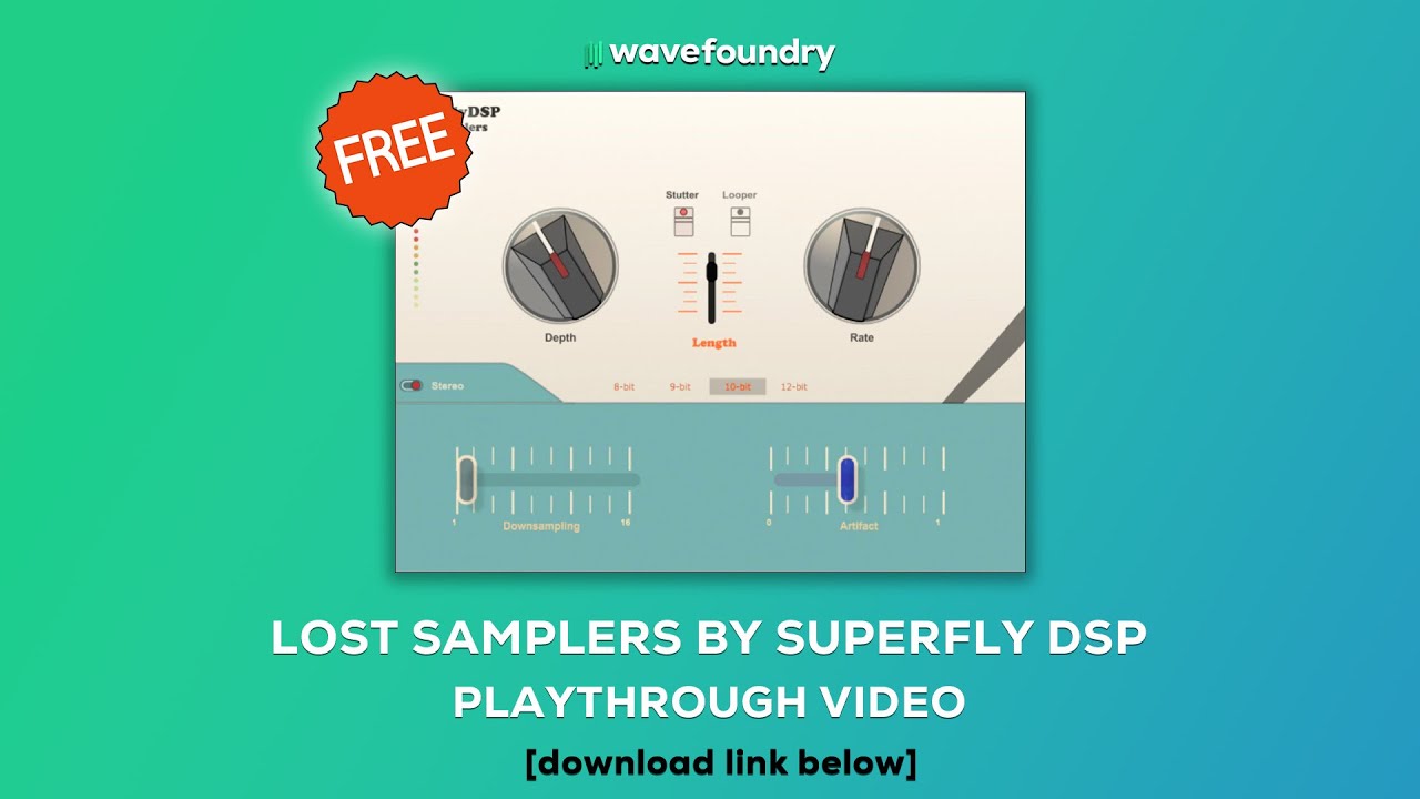 Audio Demo of SuperFly DSP's Lost Sampler - YouTube