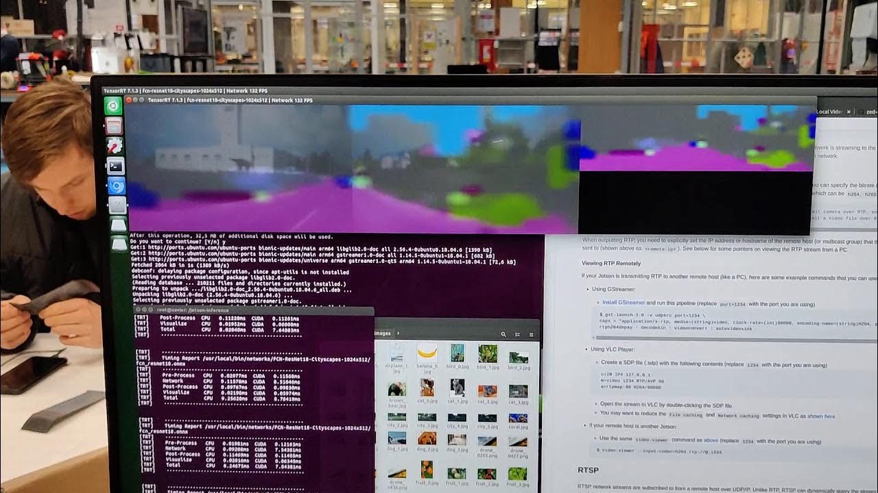 RealTime Semenatic Segmentation w/ CityScapes on Nvidia Jetson Xavier 2 - YouTube