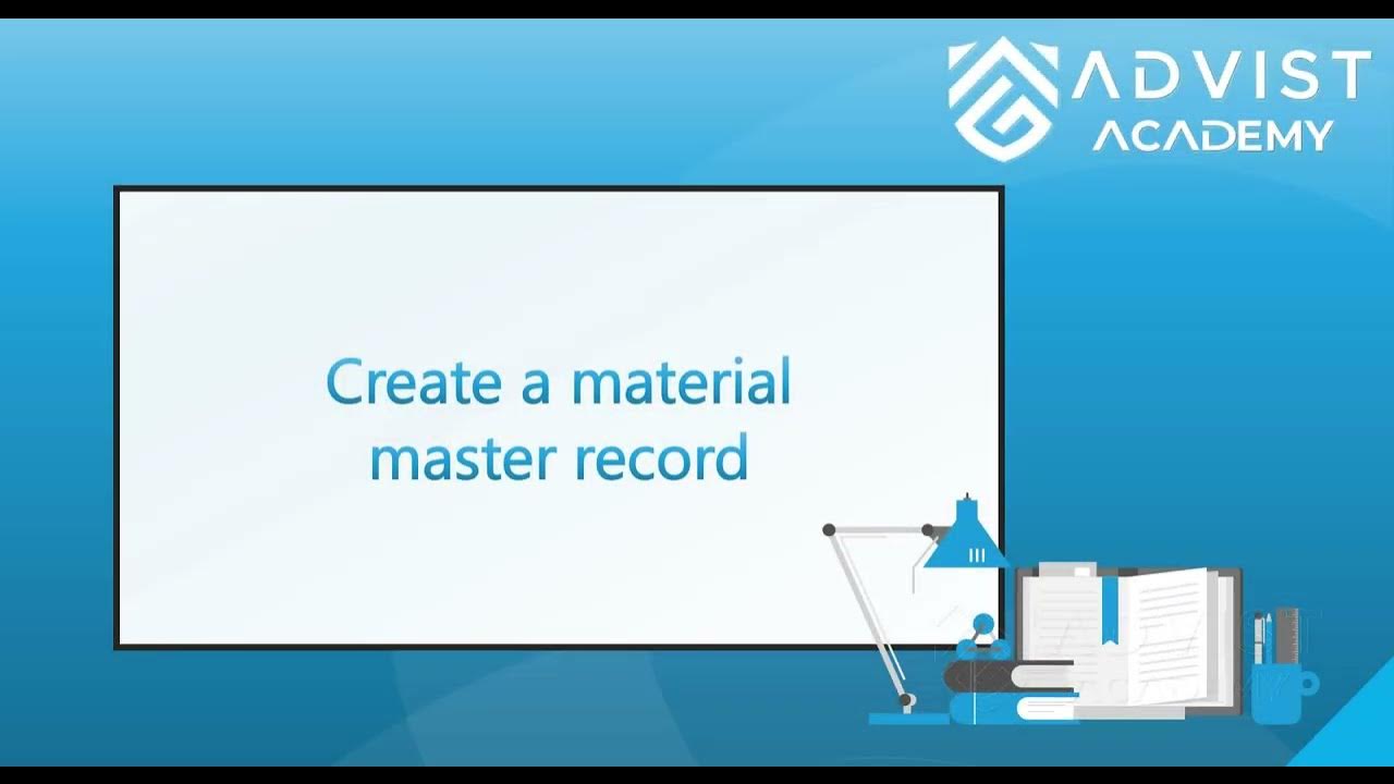 SAP | Create a material master record (Transaction mm01) - YouTube